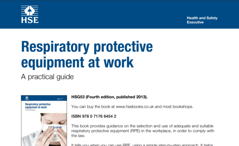 HSG53 RPE at Work - Training and Testing Services Ltd